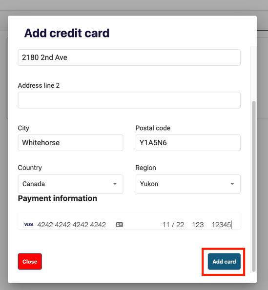 How to add, remove or change your credit card